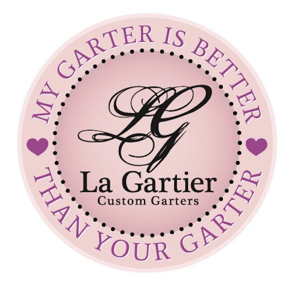 Slim and Sparkling Ivory Pearl Toss Garter With Rhinestones – La ...